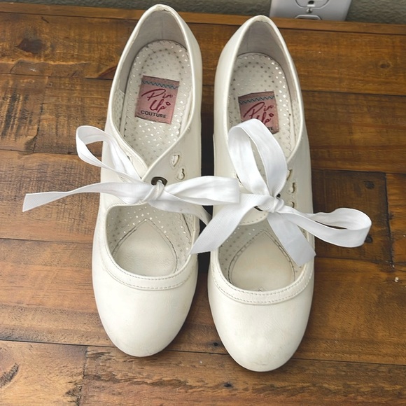 pin up | Shoes | Vintage White High Heels | Poshmark